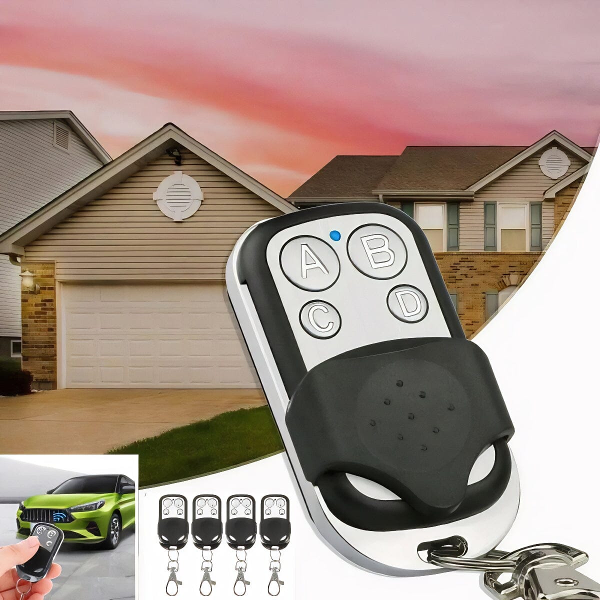 SMAXPro™ 4x Universal Remote Control Cloner: 433MHz Electric Key Fob ...